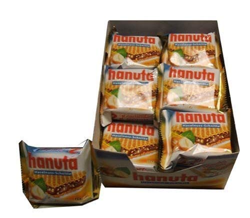 Ferrero Hanuta Chocolate Hazelnut Candy Wafers 36 count by Ferrero ...