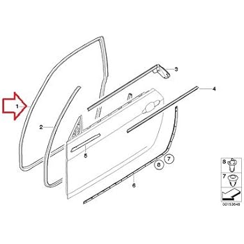 Amazon.com: BMW Genuine Door Seal Weather strip Gasket(right) for 328i ...