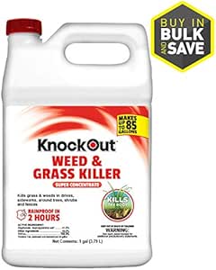 Amazon.com : Knockout Weed and Grass Killer Super Concentrate, 1-Gallon ...