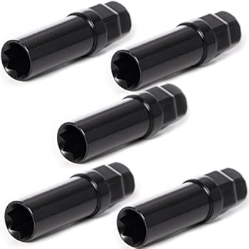 Amazon.com: Circuit Performance Black 7 Point Star Spline Lug nut Tool ...