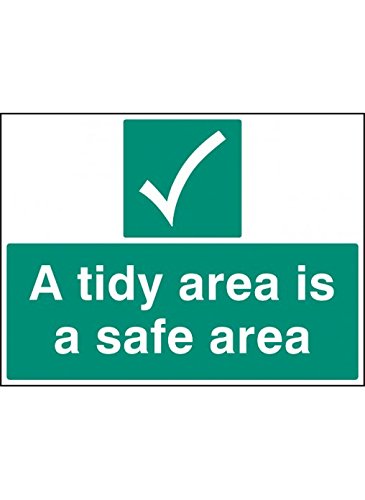 Caledonia Signs 16439Q “A Tidy Area is a Safer Area” Sign, Rigid ...