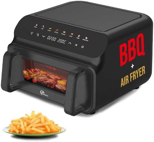 Badraig - Air Fryer with Clear Viewing Window, 10 Liters, 2000 Watts ...