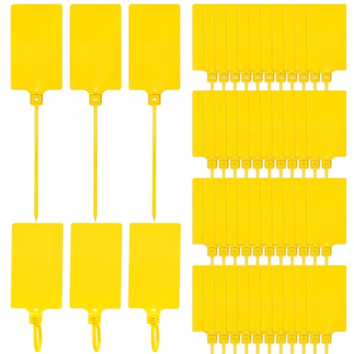 200 Pack Plastic Shipping Tags for Labeling, 2.36" x 3.93" Writable ...