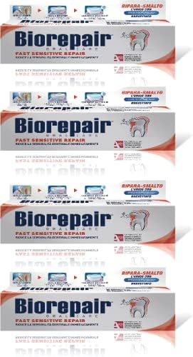 4pcs biorepair fast sensitive toothpaste 75ml (pack of four) protect ...