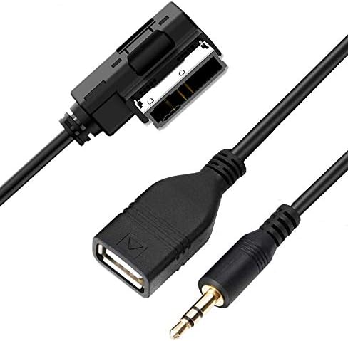 AMI MMI MDI Aux Adapter Cable Compatible for Mercedes Benz, 2 in 1 ...
