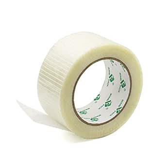 Cinta de fleje transparente de filamento bidireccional, 6.7 mm x 2 ...