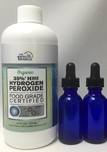 One Minute Miracle - ORGANIC 35% H2o2 Hydrogen Peroxide Food Grade ...