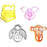 Amazon.com: Winnie the Pooh Disney Cookie Cutter (Set of 4) Eeyore ...