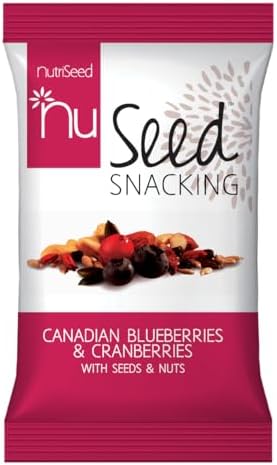 NutriSeed NuSeed Snacking Canadian Blueberries & Cranberries w/Seed & Nuts [Sunflower/Pumpkin ...