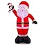 Amazon.com: 12 Foot Christmas Inflatable Santa Claus with Gift Bag and ...