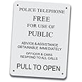 Amazon.com: Police Telephone Box Sign - Vintage Style Police Public ...