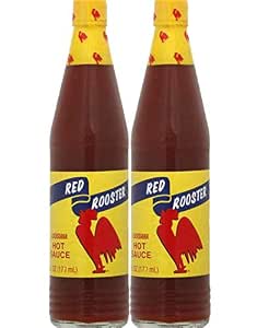 Amazon.com : Red Rooster Louisiana Hot Sauce 6 Fl. Oz. (177ml) - Pack ...