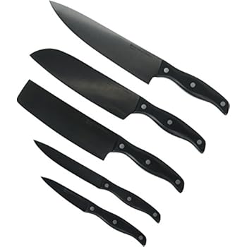 Amazon.com: Swiss Diamond SNLKSET05 Kitchen Knife Set, Black: Kitchen ...