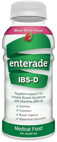 enterade IBS-D 6 Bottles Mixed Berry, Supportive Care Beverage 8oz ...