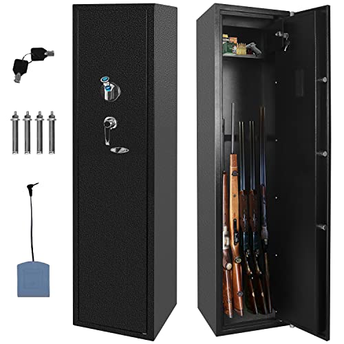 INTERGREAT 5 Rifle Gun Safe for Home Rifles and Pistols, Large Long Gun ...