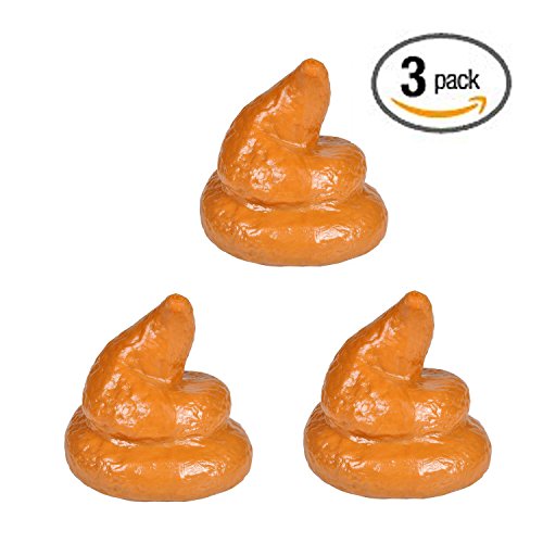 Buy 2.5" SQUEEZE POO STRESS BALL EMOJI CHARACTER POOP SQUISHY BALL (3 ...