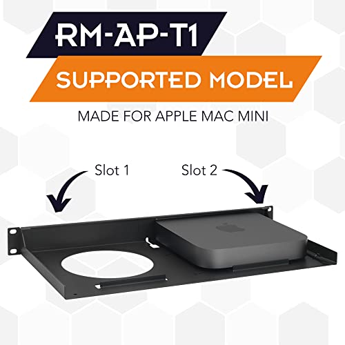 Apple Mac Mini Rack Mount - 1U Server Rack Shelf with Easy Access Front ...