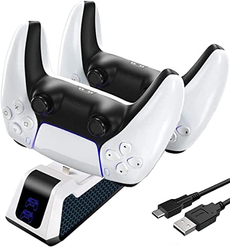 Dual USB Type C Fast Charging PS5 Controller Charger and Station Dock ...