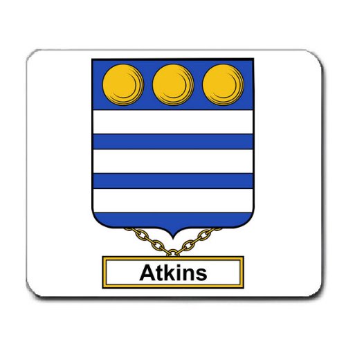 Amazon.com : Atkins Family Crest Coat of Arms Mouse Pad : Office Products
