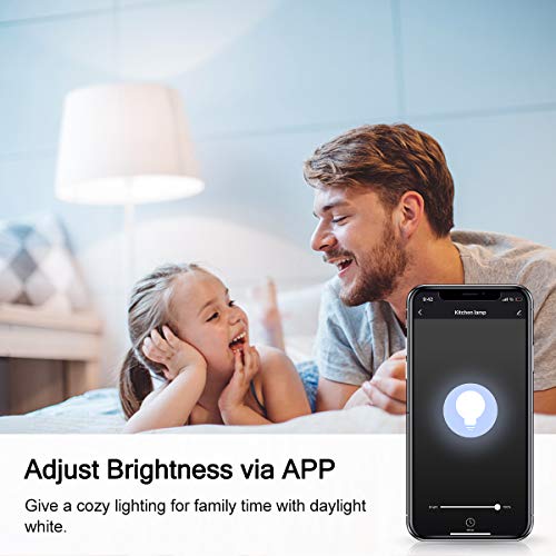 LOHAS LED Smart Light Bulb, A19 LED Bulbs Daylight 5000K 50W ...