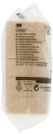 Amazon.com: 3M Coban Self-Adherent Wrap 1581, 1 Inch x 5 Yards - 6 ...