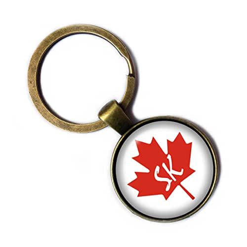 Amazon Canada Canadian Flag Province Saskatchewan SK Bronze Keychain Keyring Handmade amazon-canada-canadian-flag-province-saskatchewan-sk-bronze-keychain-keyring-handmade