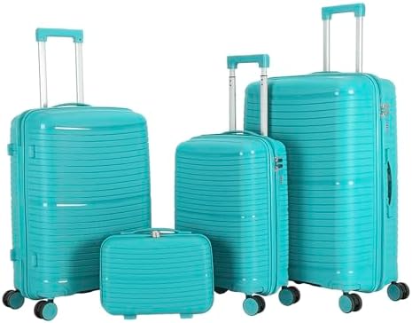 PK PARTNER Trolley Travel Luggage 3 Piece trolley Suitcase with beauty ...