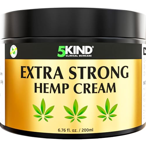 5kind Extra Strong Hemp Cream 6.76 fl oz- Hemp Cream Maximum Strength ...
