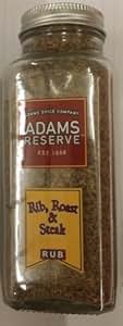 Amazon.com : Adams Reserve Rib, Roast & Steak Rub 4.41 Oz (Pack of 2 ...