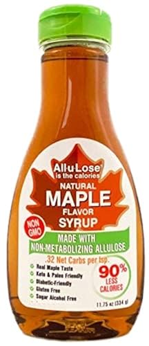 Allulose - Natural Maple Flavored Non-GMO Allulose Syrup, 11.75oz ...