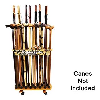 Amazon.com: Display Stands - Cambridge Wooden Cane Rack - Walking Stick ...