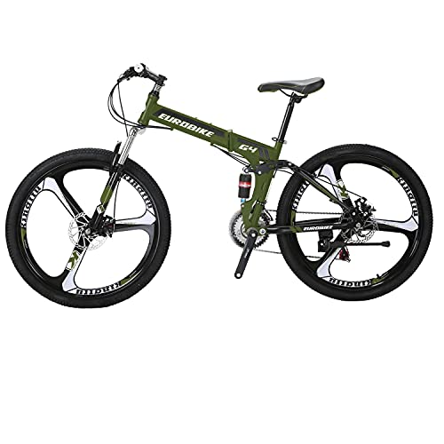 EUROBIKE Mountain Bike TSM G4 Bicycle Mens Bikes 26 Adult Bike Folding ...