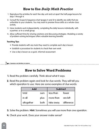 Evan-Moor Daily Math Practice, Grade 1, Homeschool & Classroom Workbook ...