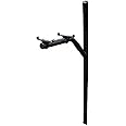 Return-to-Center Swing Away Snowplow Proof Mailbox Post - Black Steel ...