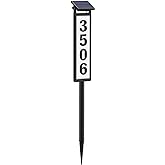 Amazon.com: Personalized Solar Lighted House Numbers for Outside, Led ...
