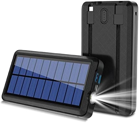 Wireless 80000mA Qi rechargeable solar portable battery panel power ...