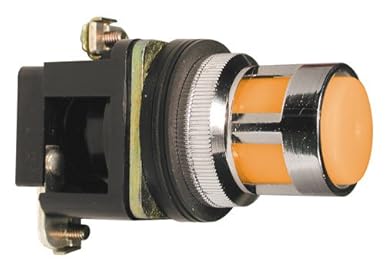 30mm Push Button Body, Metal, Flush, Illuminated, LED, Momentary, 24VAC ...