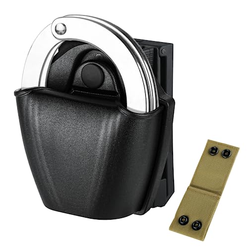 Police Equipment Double Handcuff Holster Pouch - Oval Open Top Design ...
