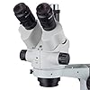 AmScope 7X-45X Simul-Focal Stereo Lockable Zoom Microscope on Single ...