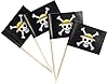 JBCD Pirate Luffy Straw Toothpick Flag One Piece Mini Small Pirate ...