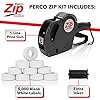 Perco Zip 1 Line Price Gun Kit with Labels - Includes 5,000 Blank White ...