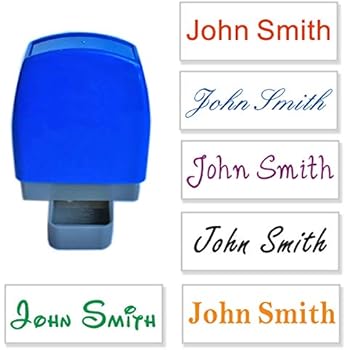 Amazon.com : Single Line Stamp for Signatures and Checks : Business ...