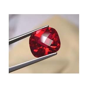 Amazon.com: Ruby - 6mm Cushion Cut Loose Lab-Created Gemstone: Arts ...