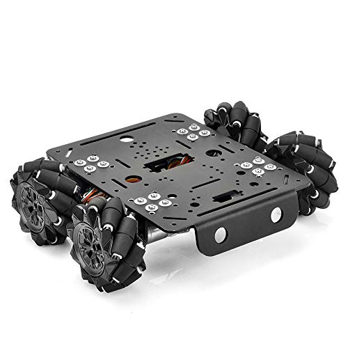 OSOYOO 4WD Omni Wheel Robotic Mecanum Wheel Robot Car Platform Chassis with DC Speed Encoder ...