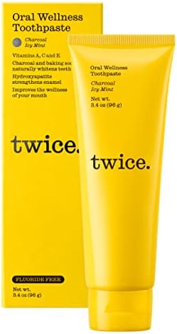Twice Fluoride Free Hydroxyapatite Toothpaste, Gentle Charcoal ...