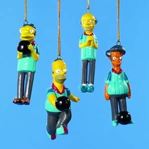 Amazon.com: The Simpsons Bowling Team "Pin Pals" Ornament 4 Pc Set ...