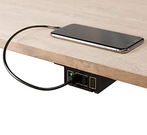 HumanCentric Under Desk USB Charging Station (Black) | Under Desk USB ...
