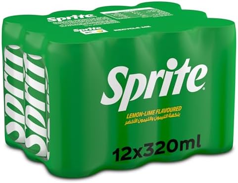 Sprite Regular Carbonated Soft Drink, Cans, 12 x 320 ml price in Saudi Arabia | Amazon Saudi ...