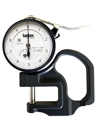 Testex Micrometer Dial Thickness Gage, Inch Units: Amazon.com ...