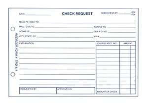 Amazon.com : Check Request Form : Office Products